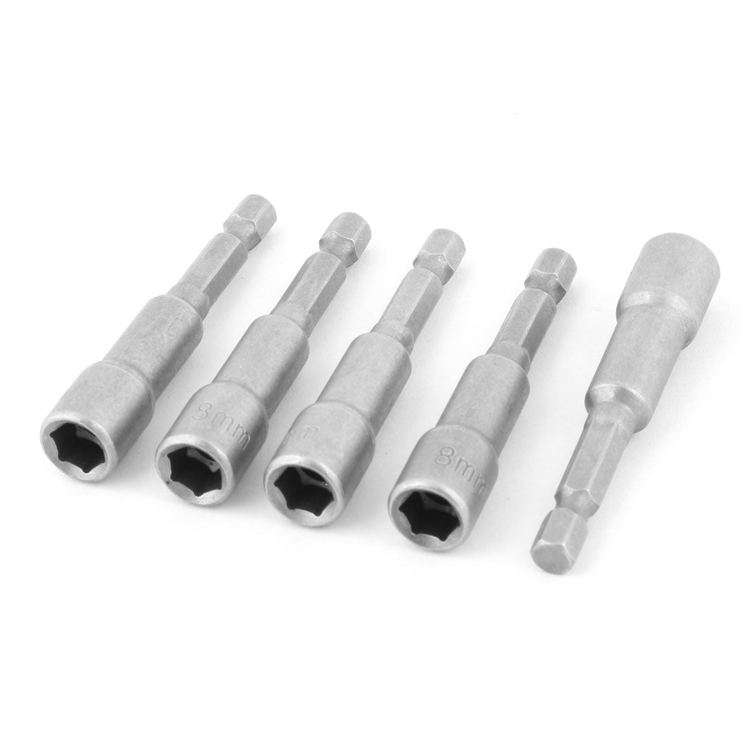 Uxcell 65mm Long 8mm Inner Dia Metal Magnetic Socket Hex Nut Driver ...