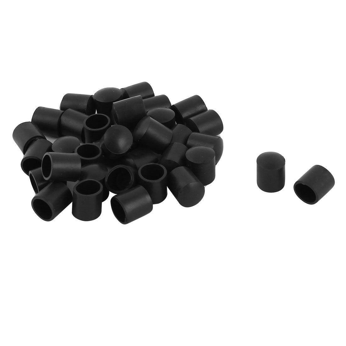 Uxcell Home Rubber Round Table Chair Legs Protector Tube Insert Black ...