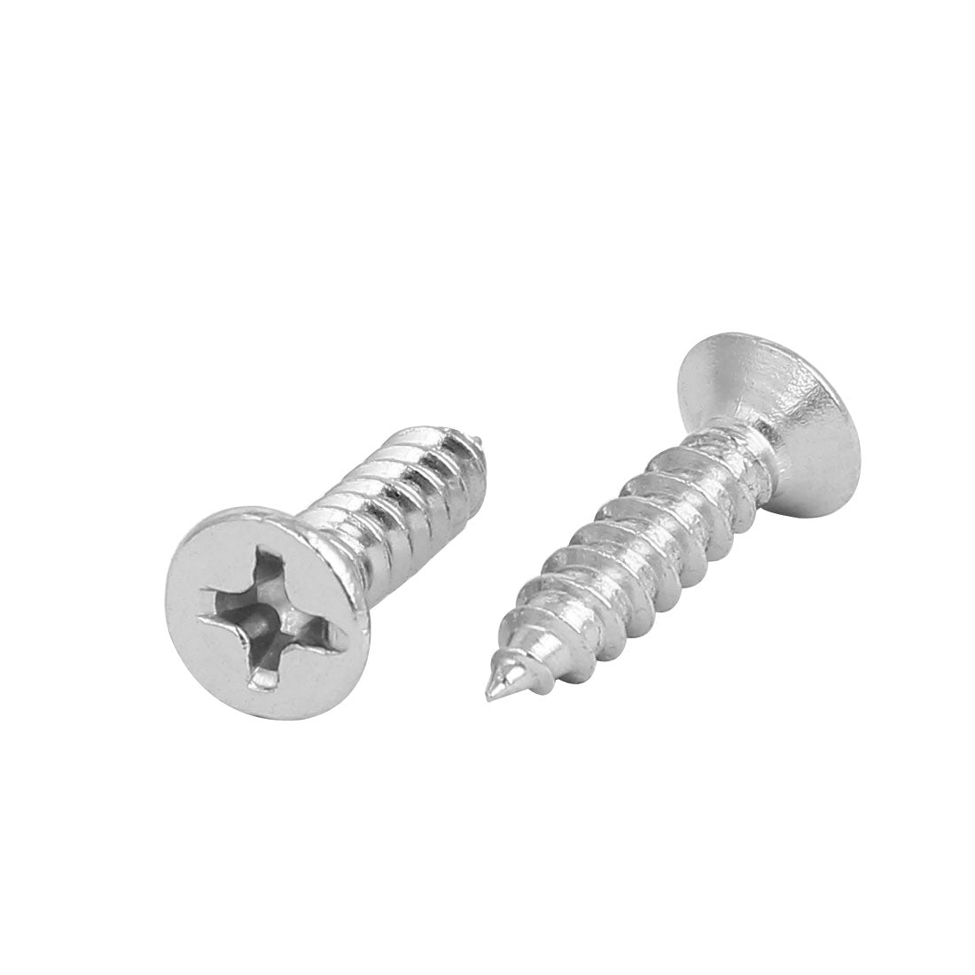 Uxcell M4x15mm Stainless Steel Phillips Countersunk Flat Head Self ...