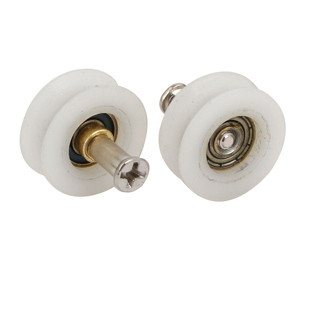 Uxcell 23mm Dia Plastic Wheel Sliding Door Window Rolling Rollers ...