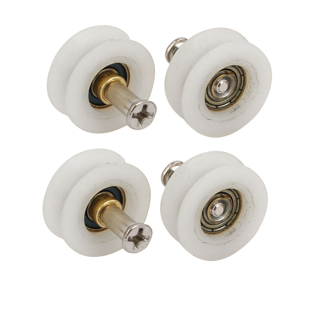 Uxcell 23mm Dia Plastic Wheel Sliding Door Window Rolling Rollers ...