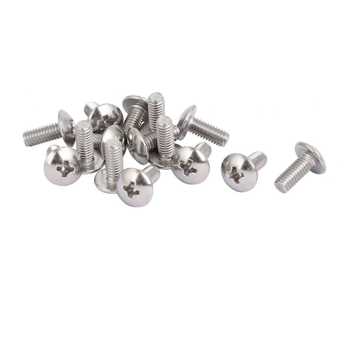 Uxcell M4 x 10mm 316 Stainless Steel Truss Phillips Head Machine Screws ...