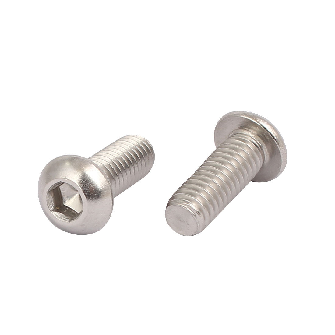 Uxcell M6x16mm 316 Stainless Steel Pan Head Hex Socket Cap Screws 6pcs ...