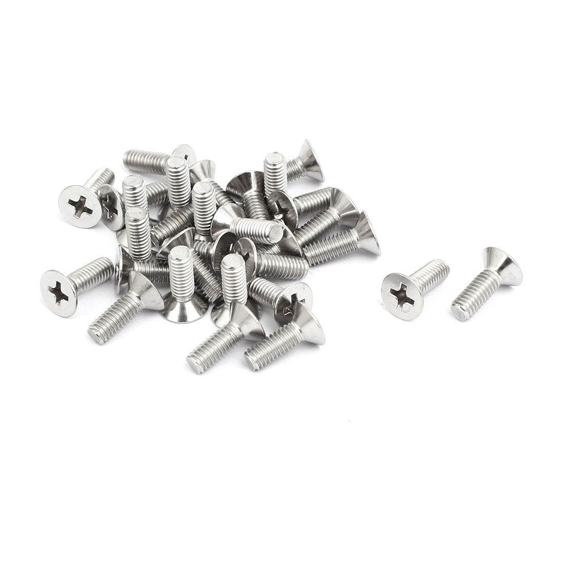 Uxcell M4x12mm 316 Stainless Steel Phillips Countersunk Bolt Machine ...