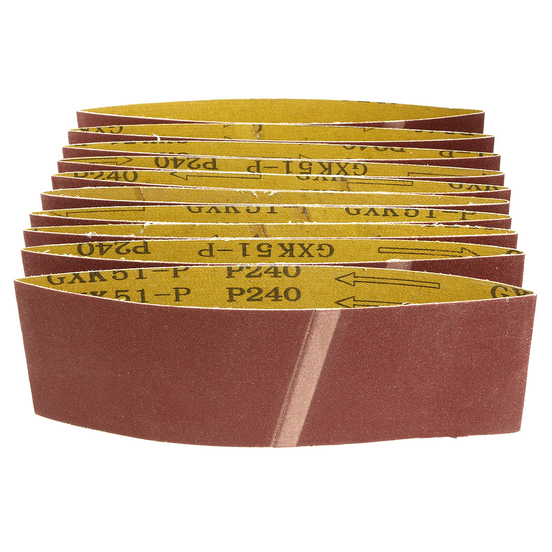 Uxcell 3-Inch x 18-Inch Aluminum Oxide Sanding Belt 240 Grits Lapped ...