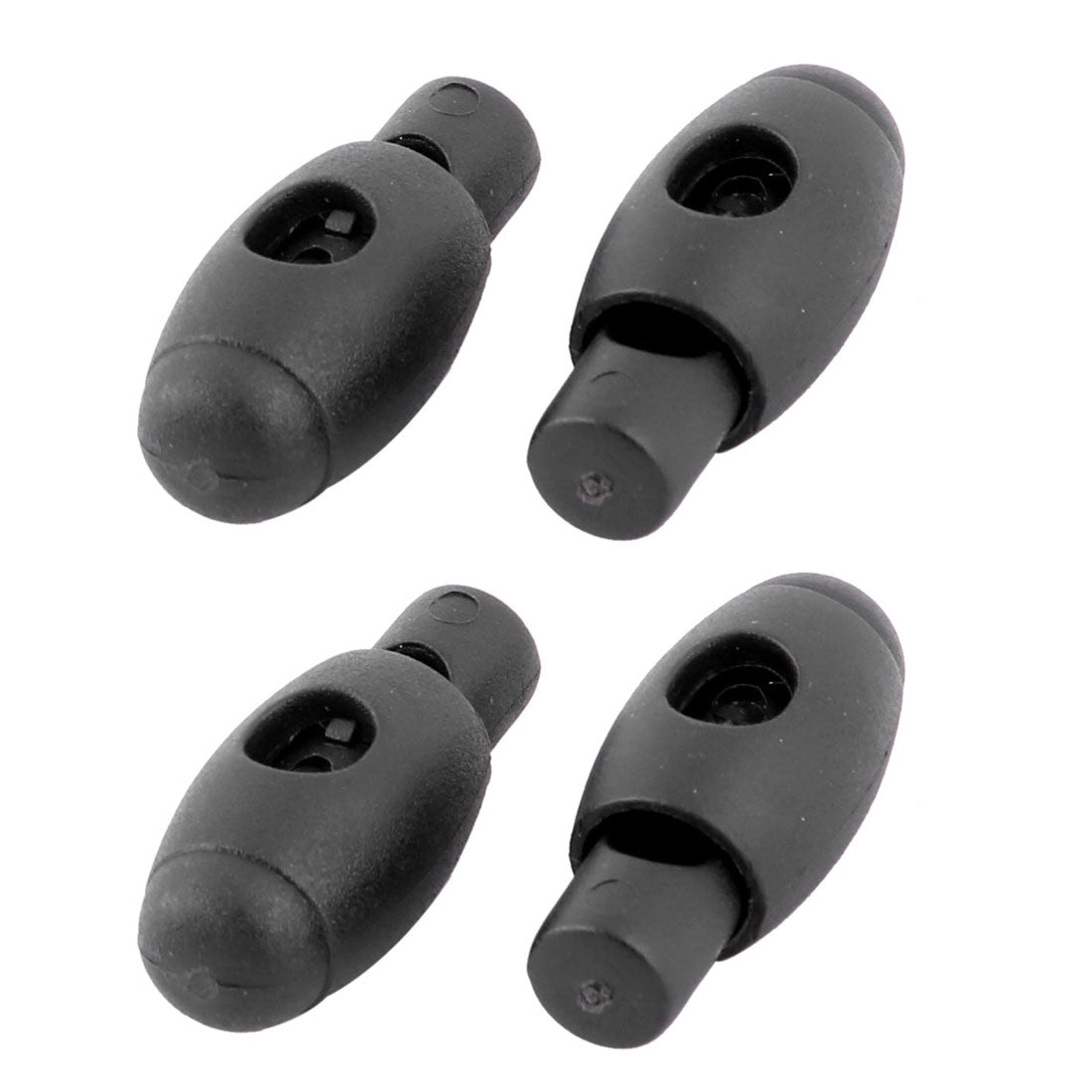 Uxcell Plastic Single Hole Spring Loaded Clothes Sliding Cord Lock ...