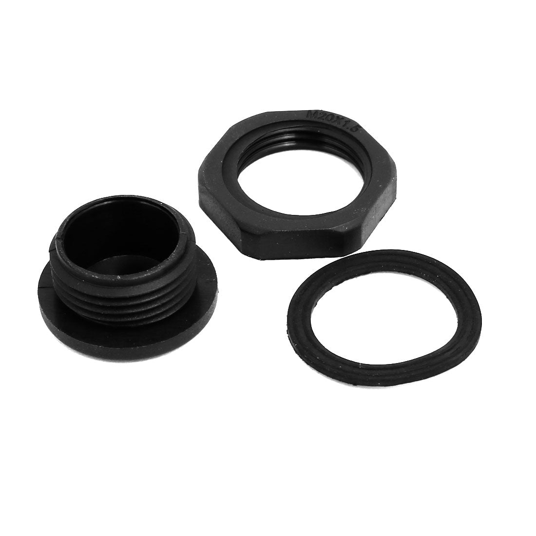 Uxcell M20x1.5mm Nylon Male Threaded Cable Gland Screw End Cap Cover ...