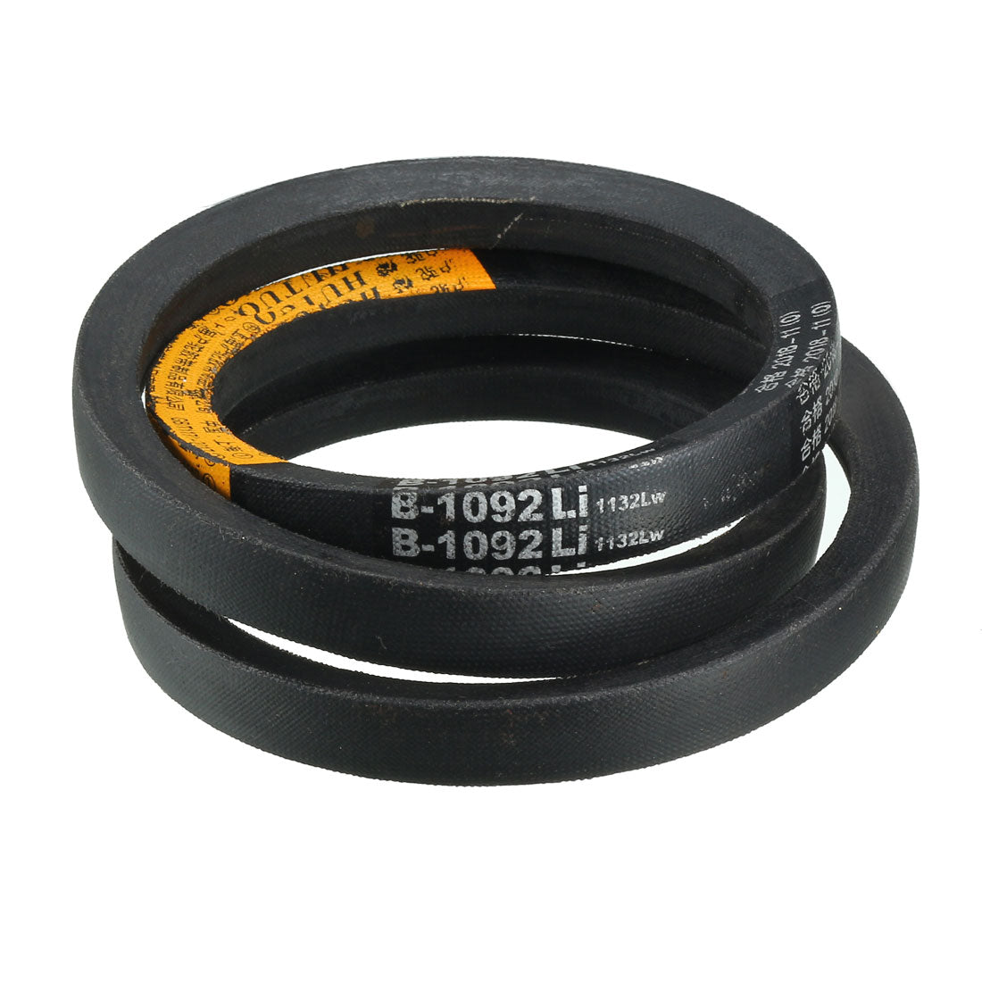 Uxcell B1092 Rubber Transmission Driving Belt V-Belt 17mm Width x 11mm ...