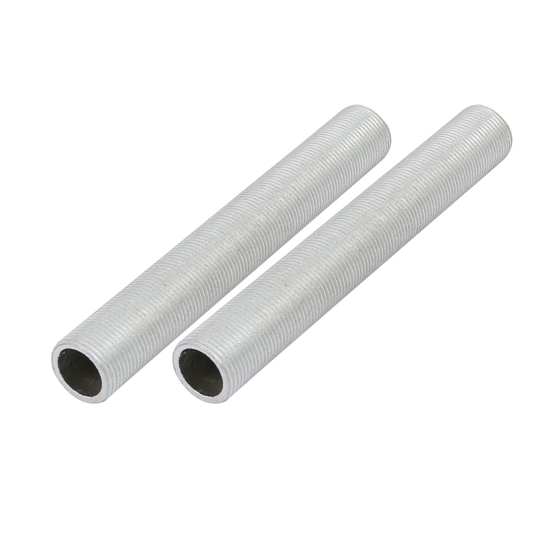 Uxcell 2Pcs M14 Full Threaded Lamp Nipple Straight Pass-Through Pipe ...