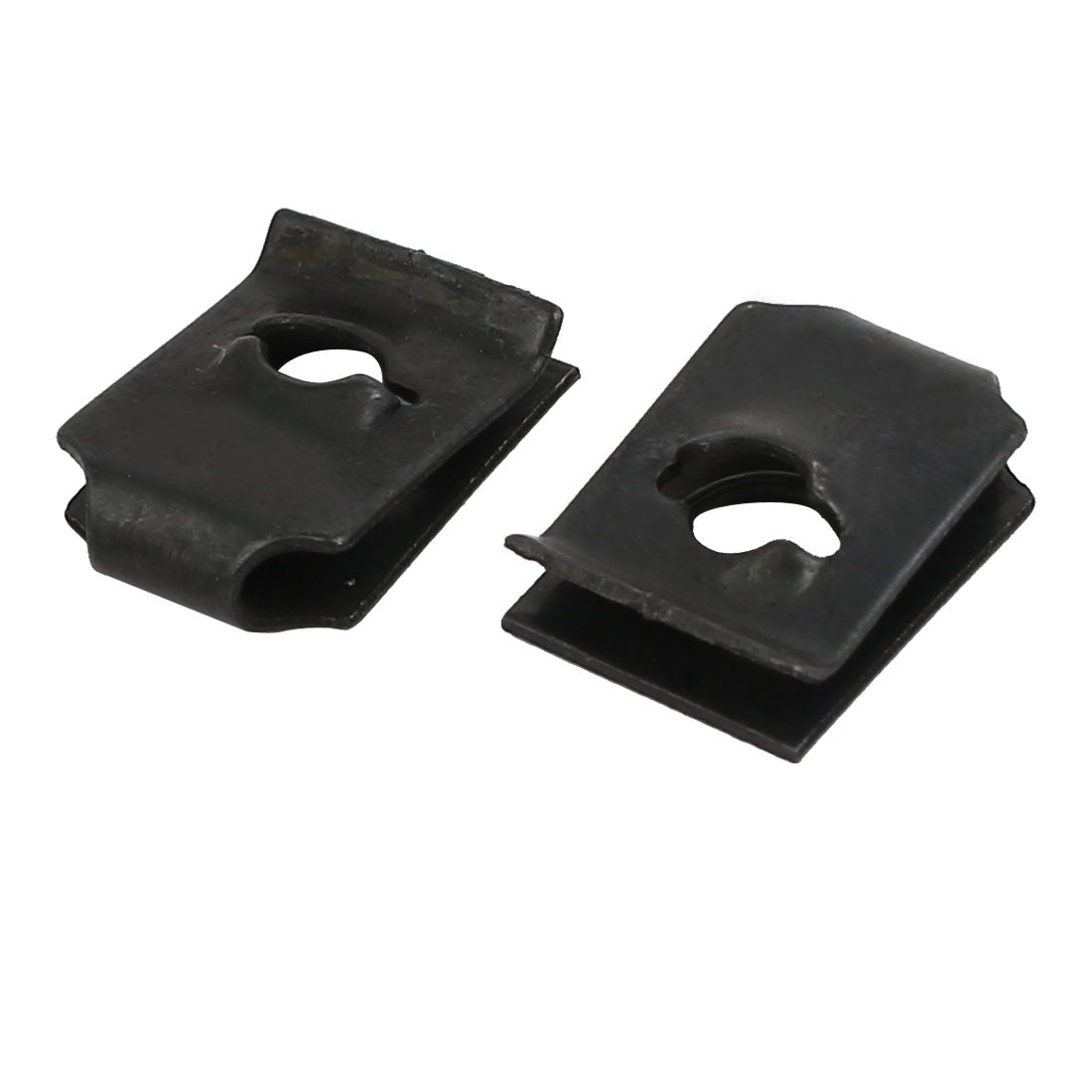Uxcell 20pcs Spring Steel Speed Fastener U Nut Clip Black for M4 / ST3 ...