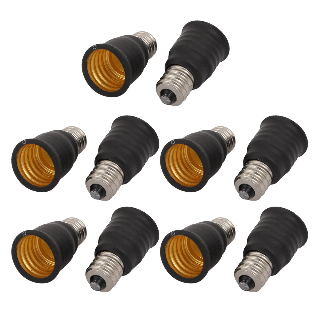 Uxcell 10pcs E12 to E17 Lamp Extender Adapter Converter Light Bulb ...