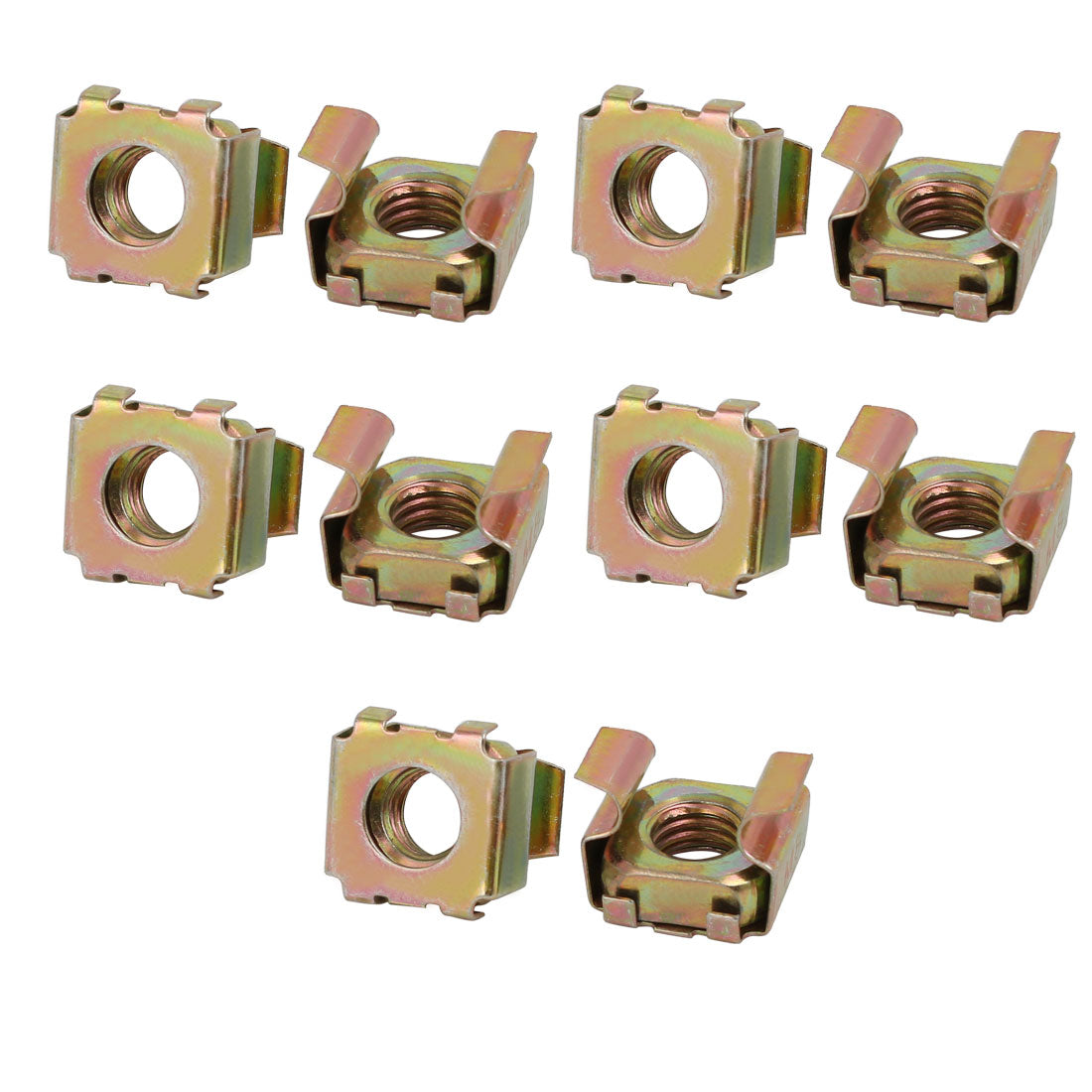 Uxcell 10pcs M8 65Mn Spring Steel Captive Cage Nut for Server Shelf ...