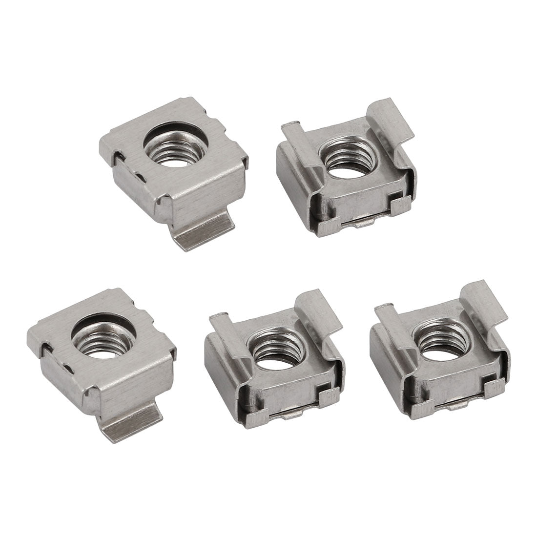 Uxcell 5pcs M6 304 Stainless Steel Cage Nut for Server Shelves Shelf ...