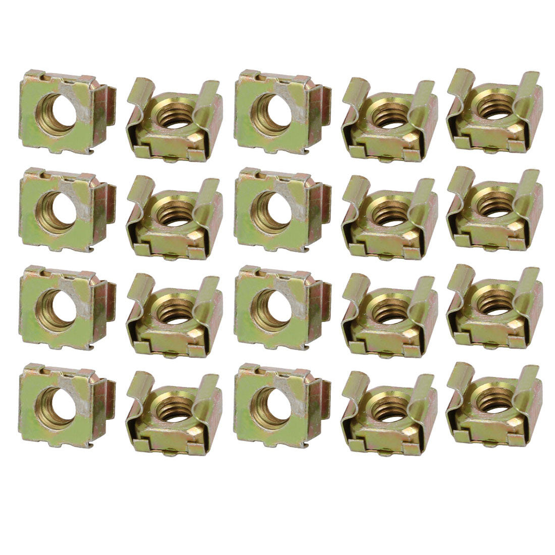Uxcell 20pcs M6 65Mn Spring Steel Captive Cage Nut for Server Shelf ...