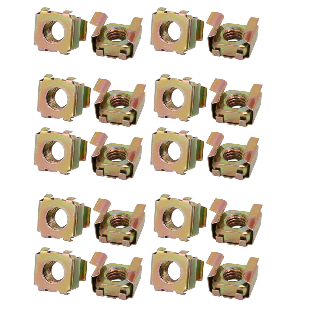 Uxcell 20pcs M8 65Mn Spring Steel Captive Cage Nut for Server Shelf ...
