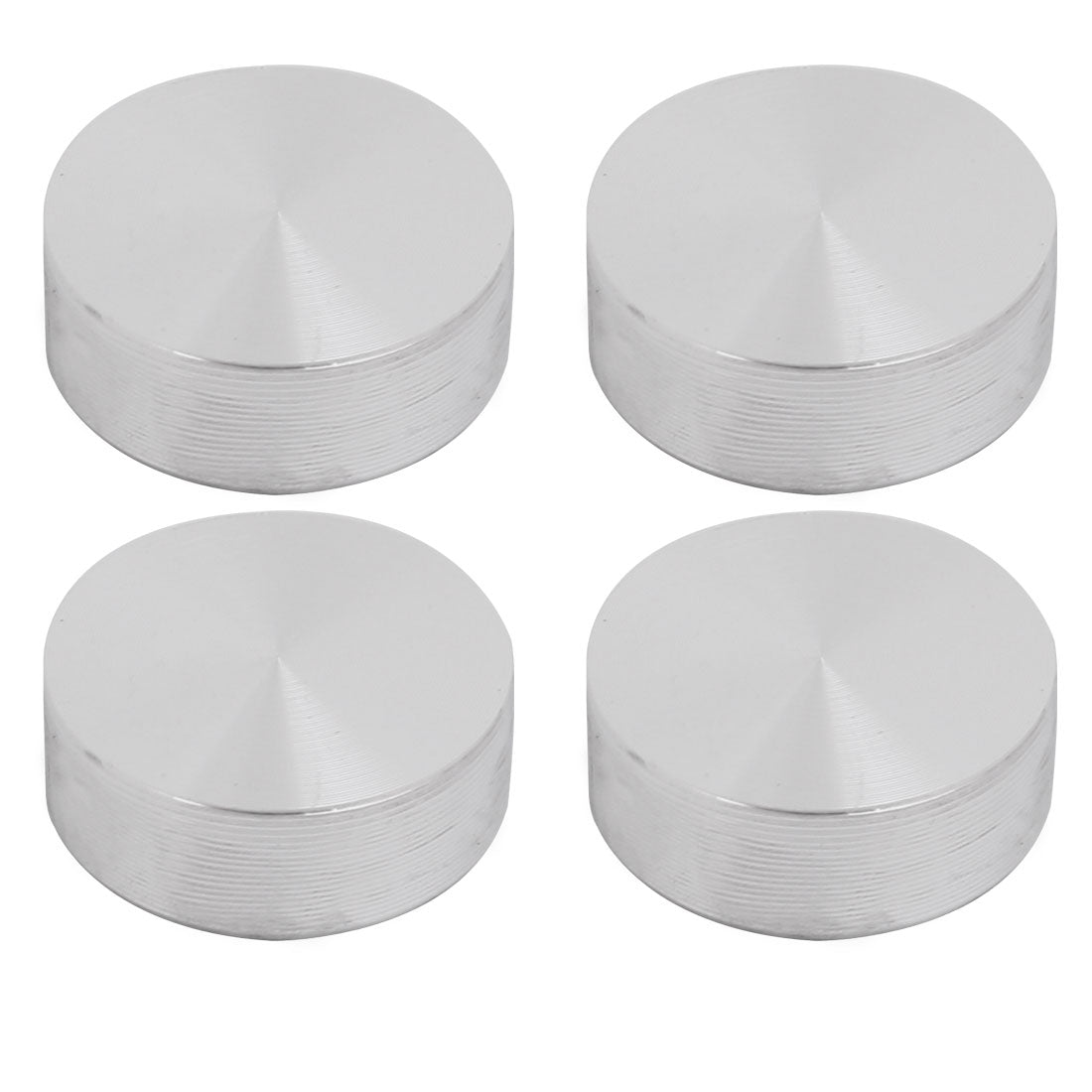 Uxcell 4pcs 20mm Dia 8mm Thickness M8 Thread Aluminum Disc Hardware for ...