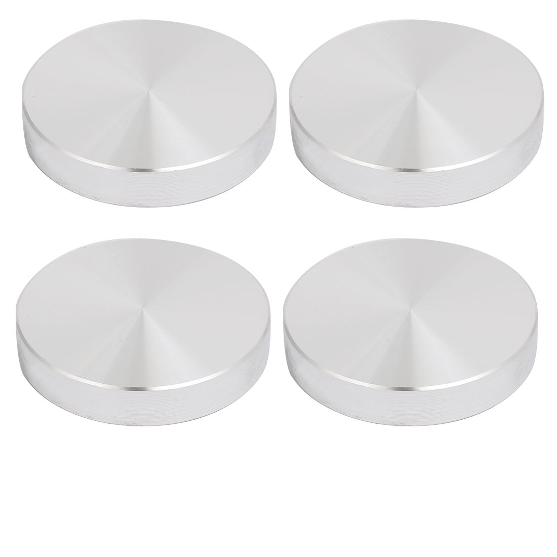 Uxcell 4pcs 55mm Dia 10mm Thickness M8 Thread Aluminum Disc Hardware ...