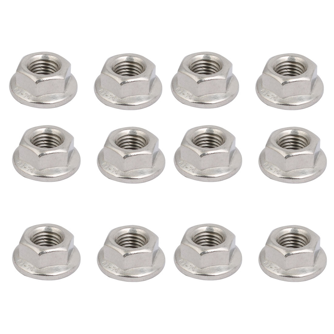 Uxcell 12pcs M8 x 1mm Pitch Metric Fine Thread 304 Stainless Steel Hex ...