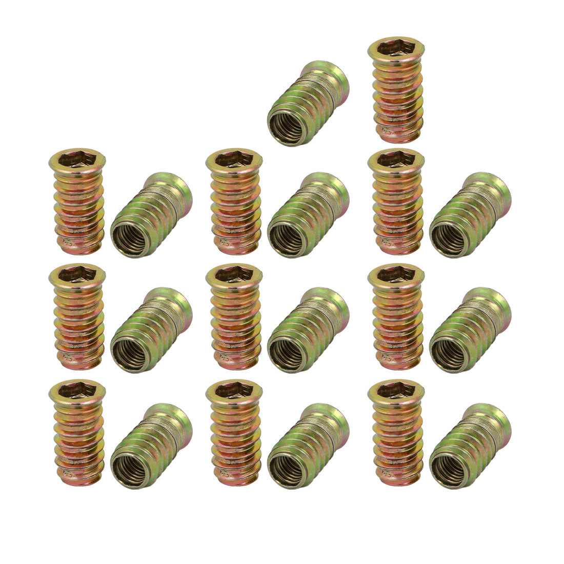 Uxcell 20pcs M10x30mm Zinc Plated Hex Socket Drive Countersunk Head ...