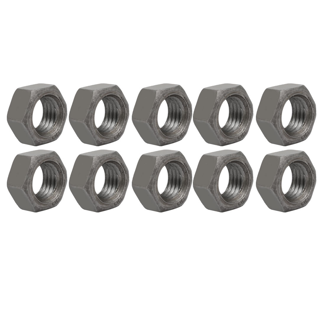 Uxcell 10pcs M18 x 2.5mm Pitch Metric Coarse Thread Carbon Steel Left ...