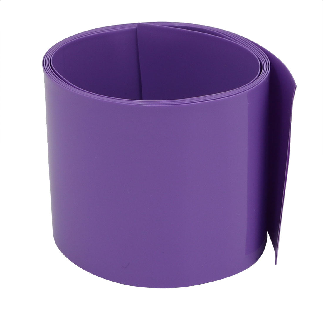 Uxcell 43mm Flat Width 1M Length PVC Heat Shrinkable Tube Purple for ...