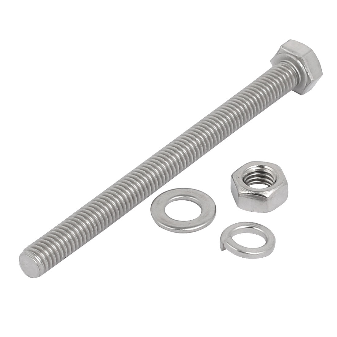 Uxcell 10pcs 304 Stainless Steel M5x70mm Hex Bolts w Nuts and Washers ...