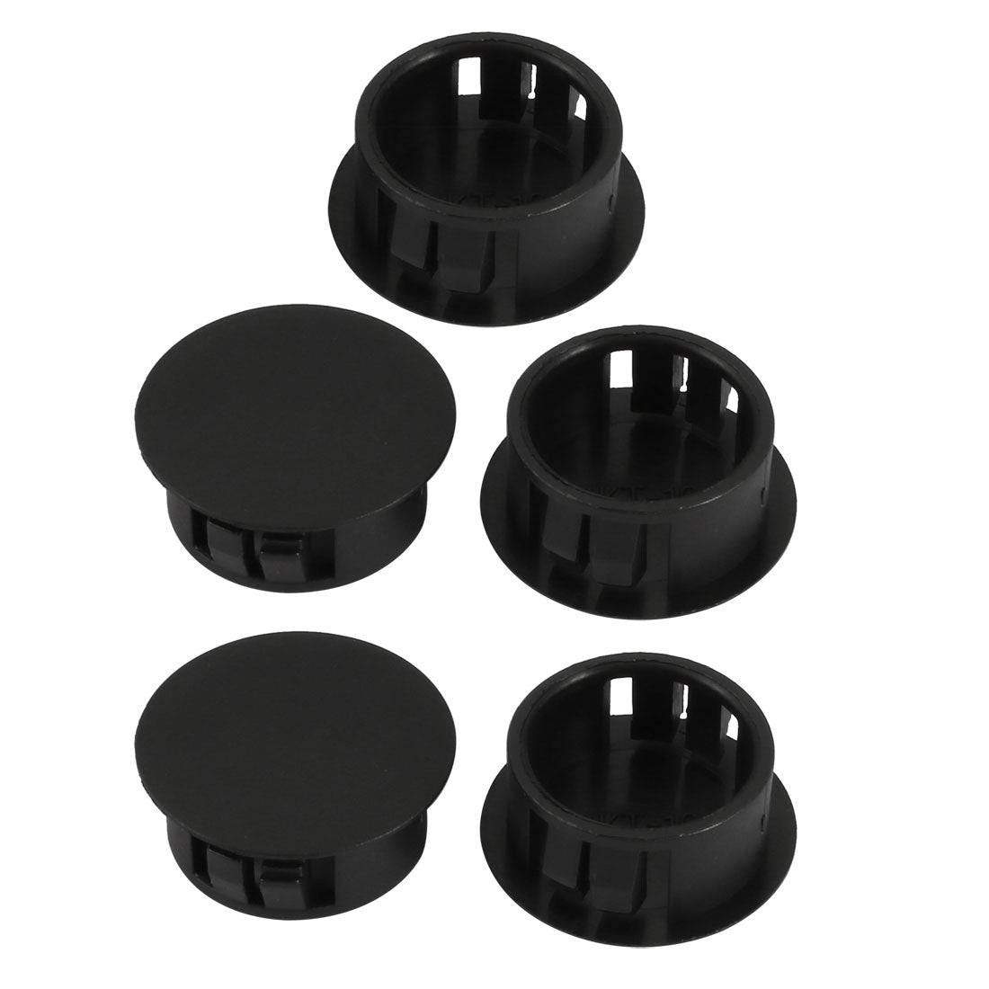 Uxcell 5pcs 19mm Dia Black Plastic Tubing Plug Door and Window Locking ...