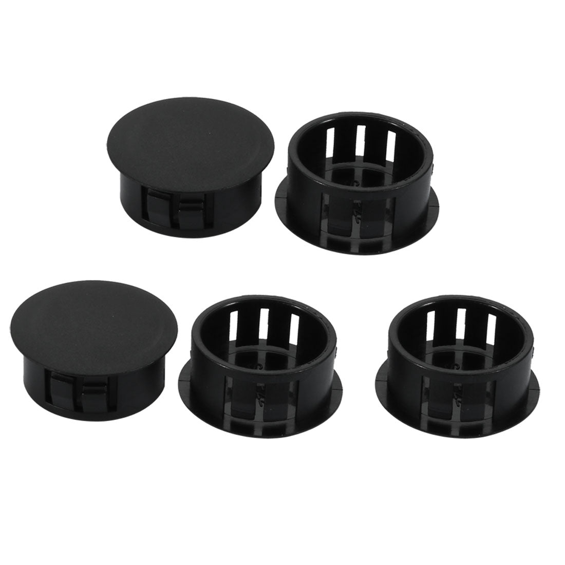 Uxcell 5pcs 22mm Dia Black Plastic Tubing Plug Door and Window Locking ...