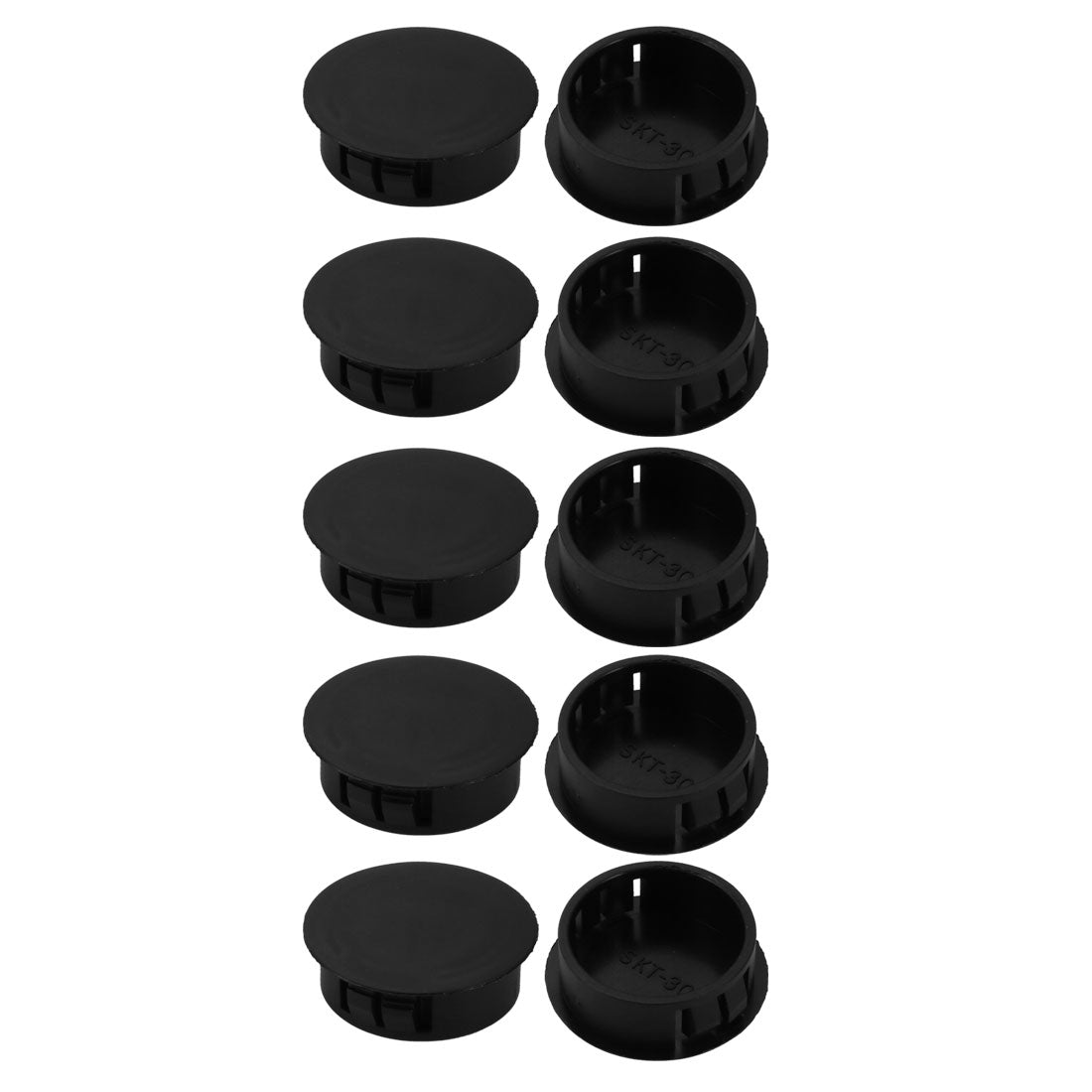Uxcell 10pcs 30mm Dia Black Plastic Tubing Plug Door and Window Locking ...