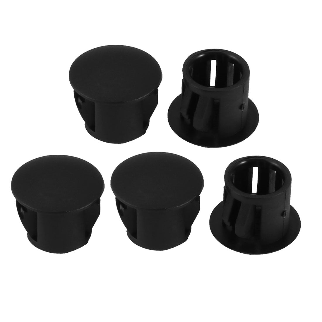 Uxcell 5pcs 10mm Dia Black Plastic Tubing Plug Door and Window Locking ...