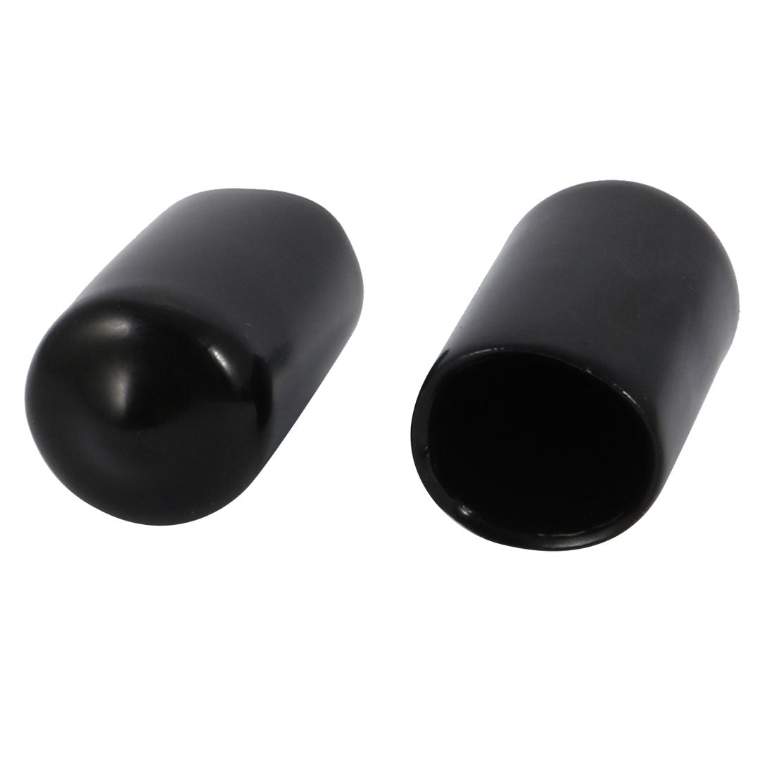 Uxcell 10pcs 11mm Inner Dia PVC Flexible Vinyl Cap Screw Thread ...