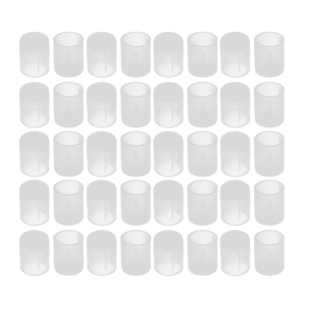 Uxcell 40Pcs 8mm Inner Dia PE Plastic End Cap Bolt Thread Protector ...