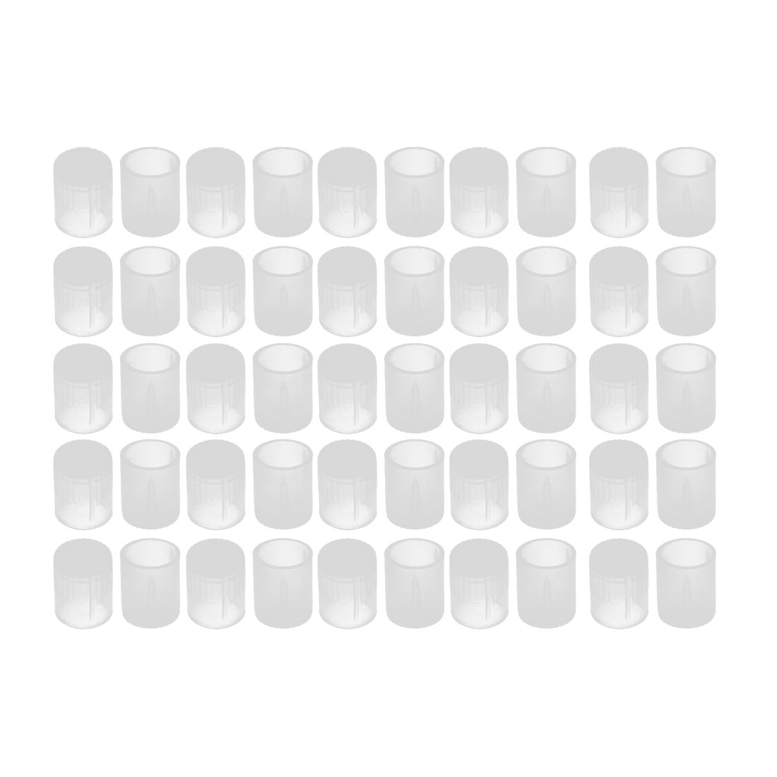 Uxcell 50Pcs 8mm Inner Dia PE Plastic End Cap Bolt Thread Protector ...