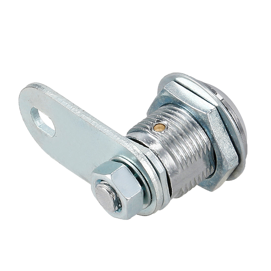 Uxcell 20mm Cylinder Zinc Alloy Chrome Finish Tubular Cam Lock w Key ...