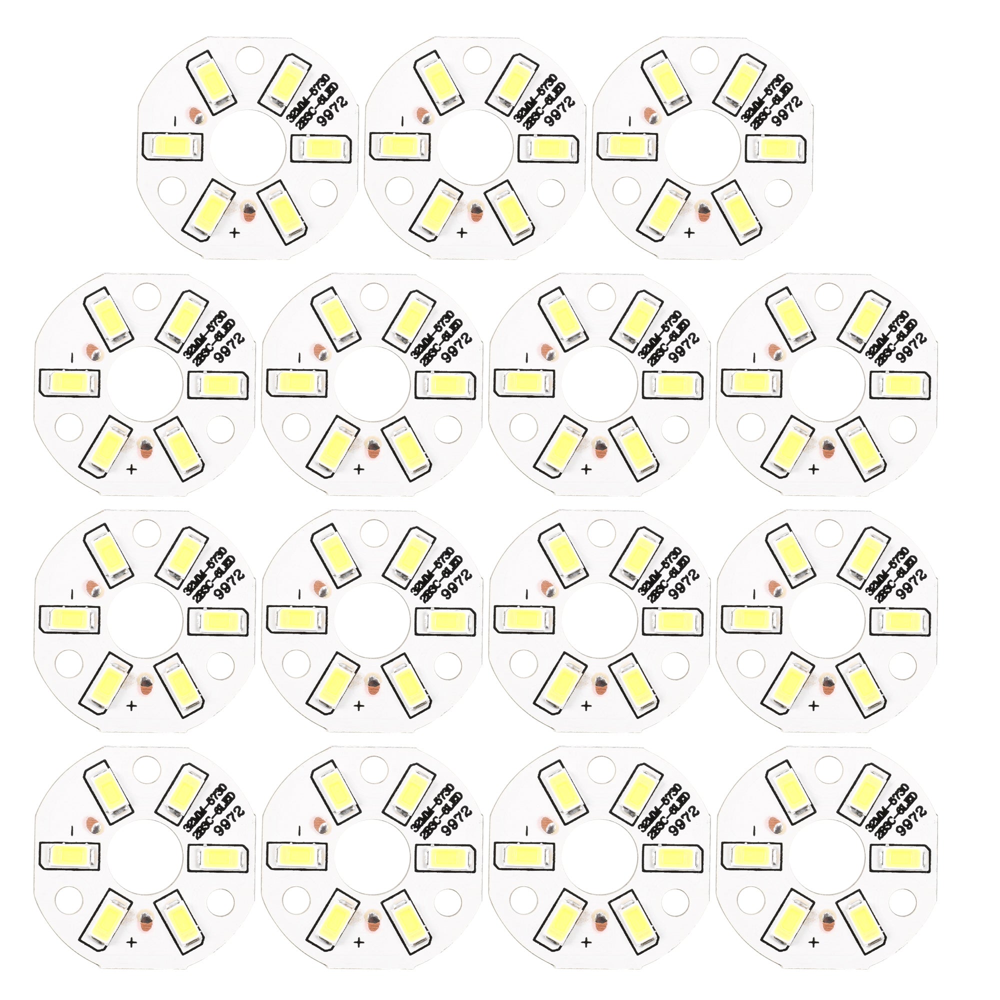 Uxcell 300mA 3W 6 LEDs 5730 Surface Mounted Devices LED Chip Module ...