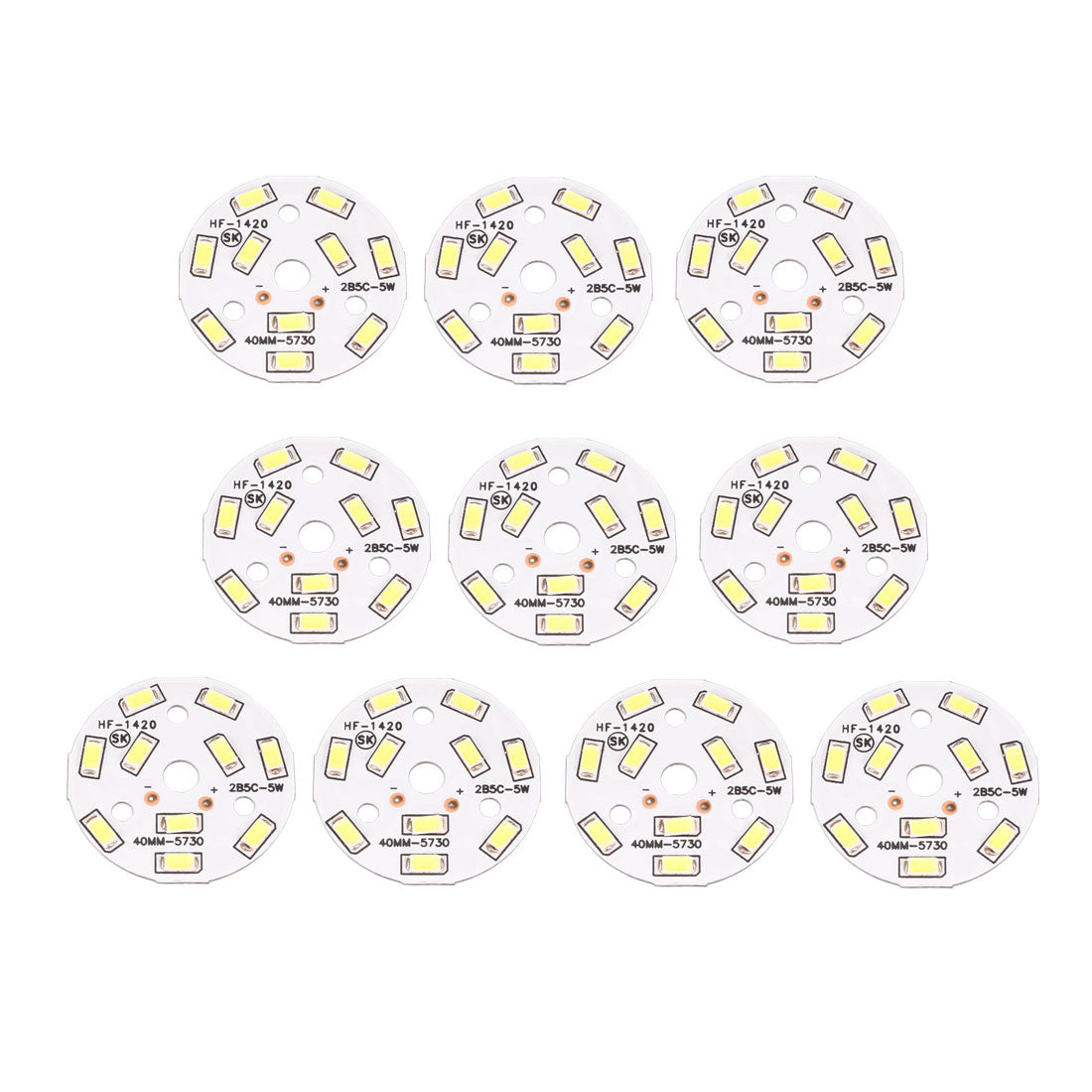 Uxcell 300mA 5W 10 LEDs 5730 Surface Mounted Devices LED Chip Module ...