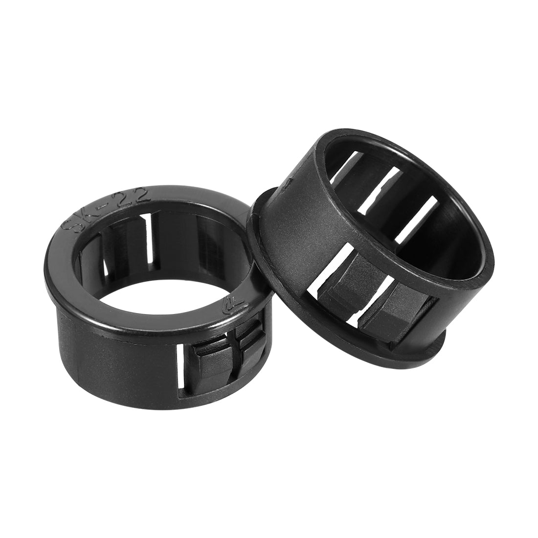Uxcell 100pcs 22mm Mounted Dia Snap in Cable Hose Bushing Grommet ...