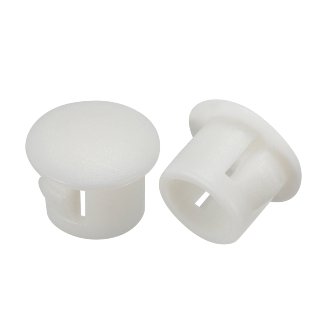 Uxcell 50pcs 7.8mm x 8mm White Nylon Round Snap Locking Panel Hole ...