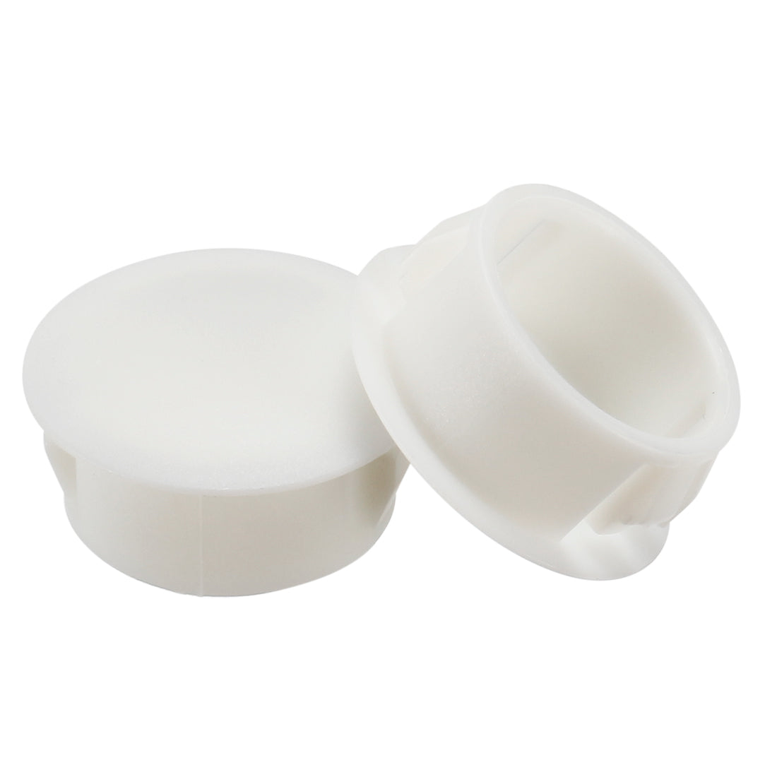 Uxcell 10pcs 19mm x 10.2mm White Nylon Round Snap Locking Panel Hole ...