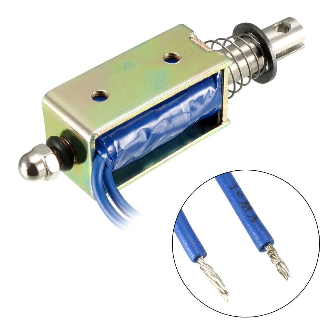 Uxcell JF-0530B DC 24V 300mA 7.2W 5N 10mm Push Type Linear Motion ...