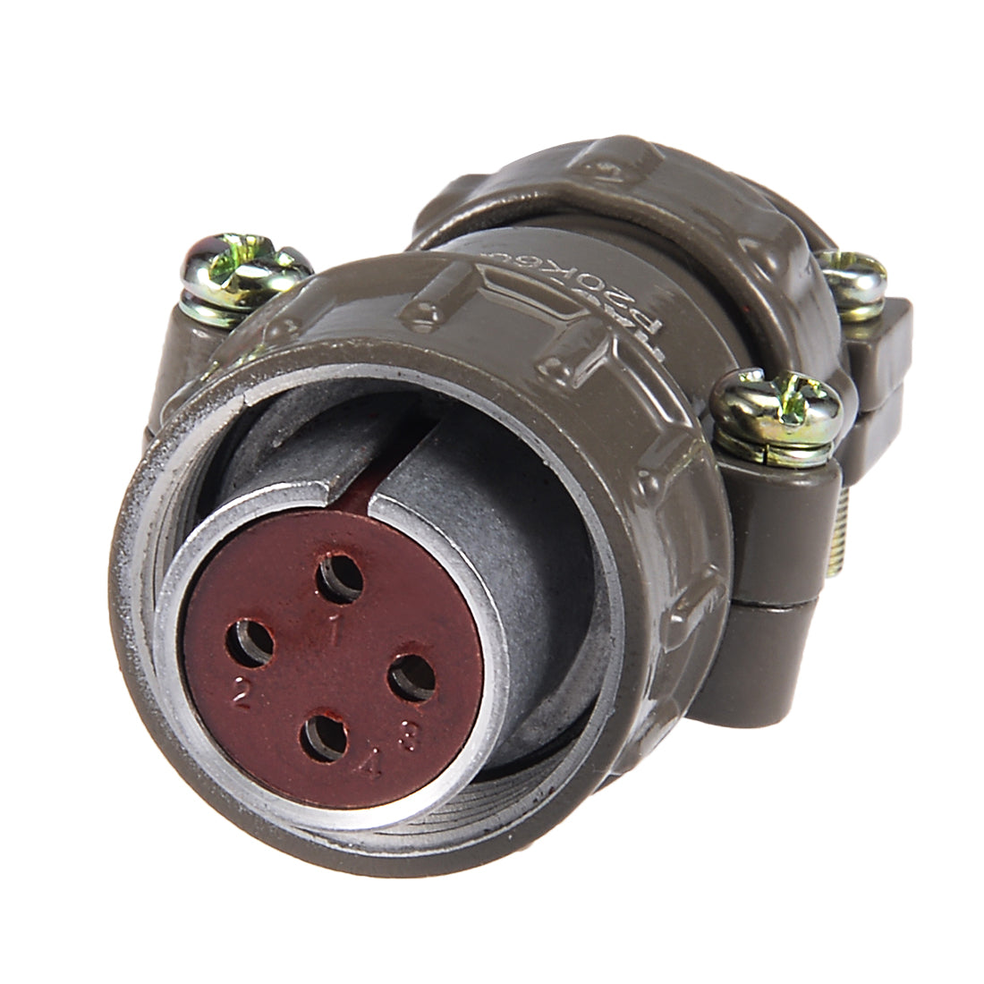 Uxcell Aviation Connector, 20mm 4P 25A 220V P20-4 Waterproof Male Wire ...