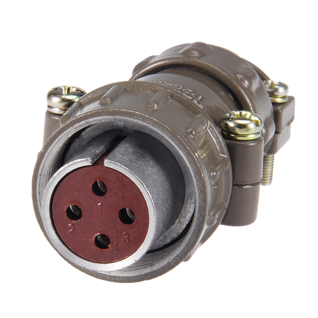 Uxcell Aviation Connector, 20mm 4P 25A 250V P20-4 Waterproof Male Wire Panel Power Chassis Metal ...
