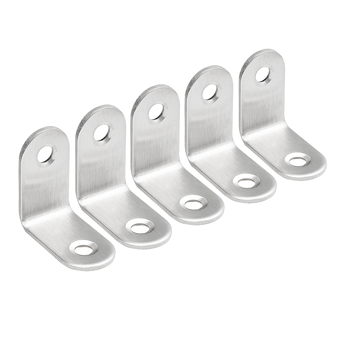 Uxcell 5pcs 30mmx30mmx16mm Stainless Steel Corner Brace Joint L Shape ...