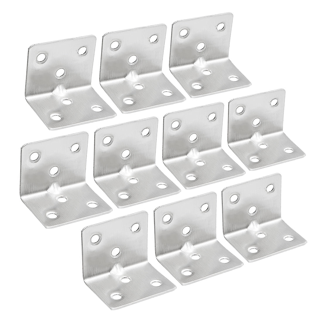 Uxcell 10pcs 31mmx31mmx38mm Stainless Steel Corner Brace Joint L Shape ...