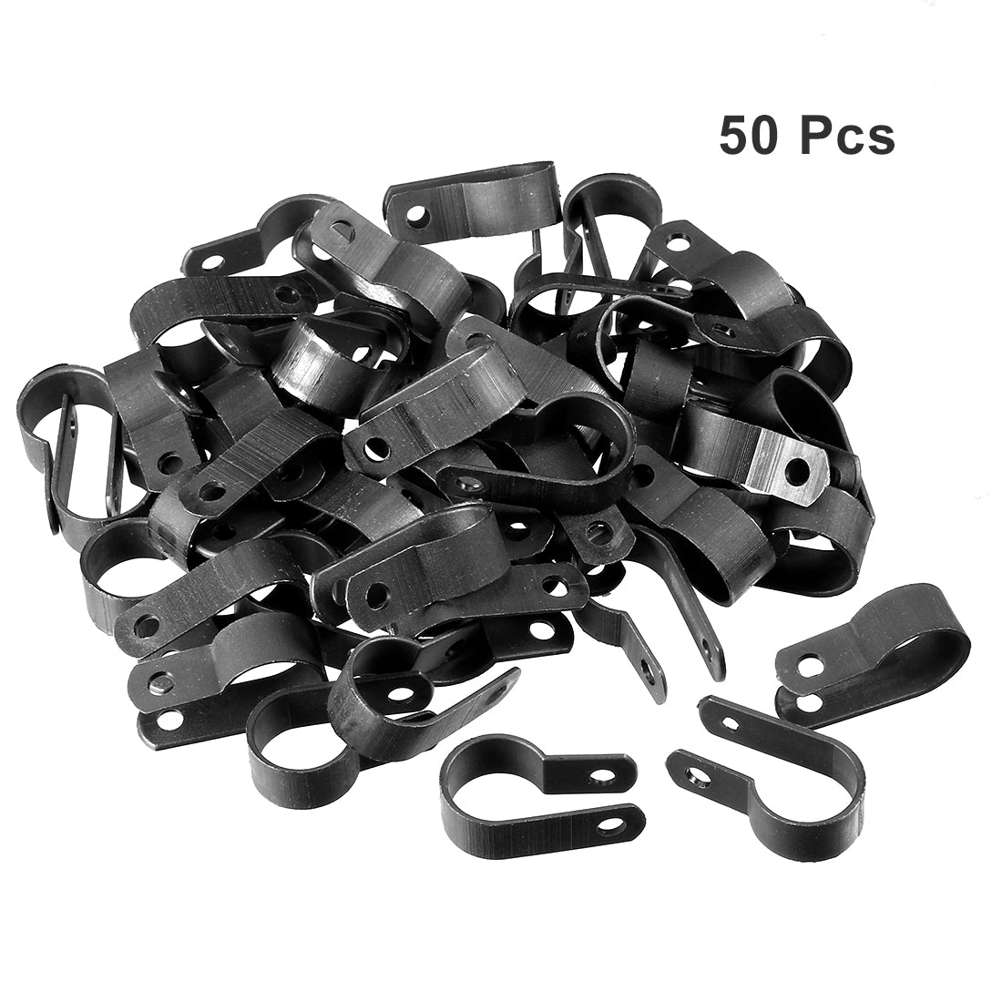 Uxcell 50Pcs Nylon R-Type Cable Clamp Organizer Cord Clips for Wire ...