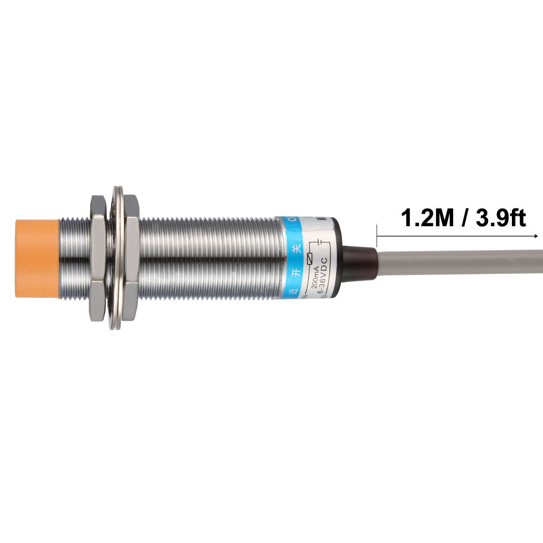 Uxcell 8mm Inductive Proximity Sensor Switch Detector NO DC 6-36V 200mA 2-wire LJ18A3-8-Z/EX ...