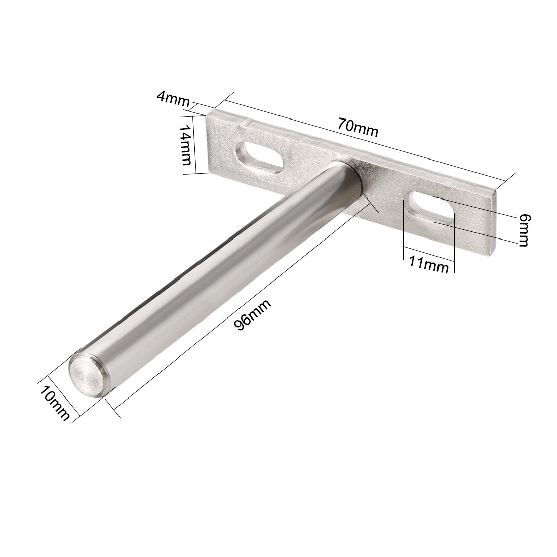 Uxcell Invisible Floating Shelf Brackets, 4" (100mm), Hidden Blind ...