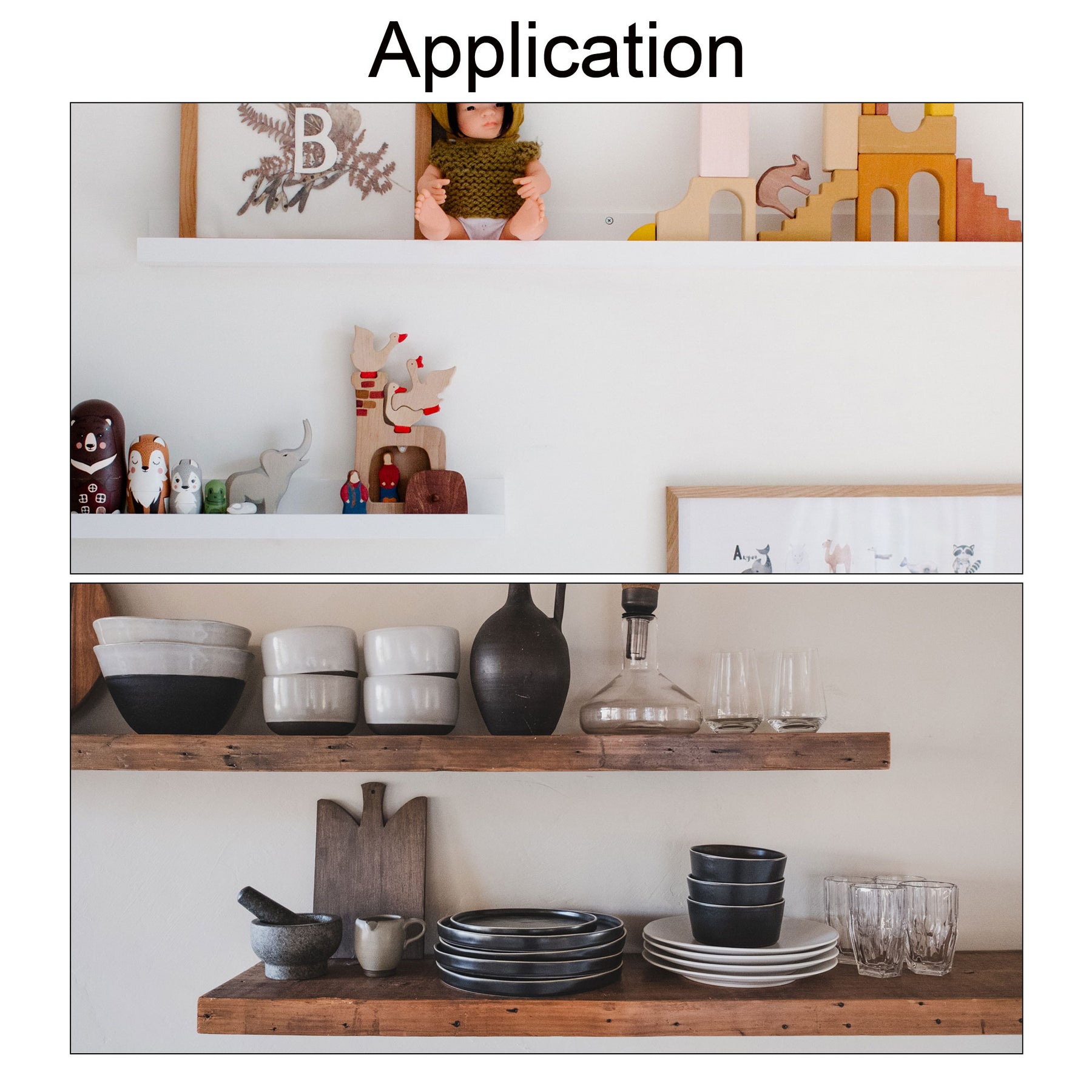 Uxcell Invisible Floating Shelf Brackets 4" (100mm) Hidden Blind ...