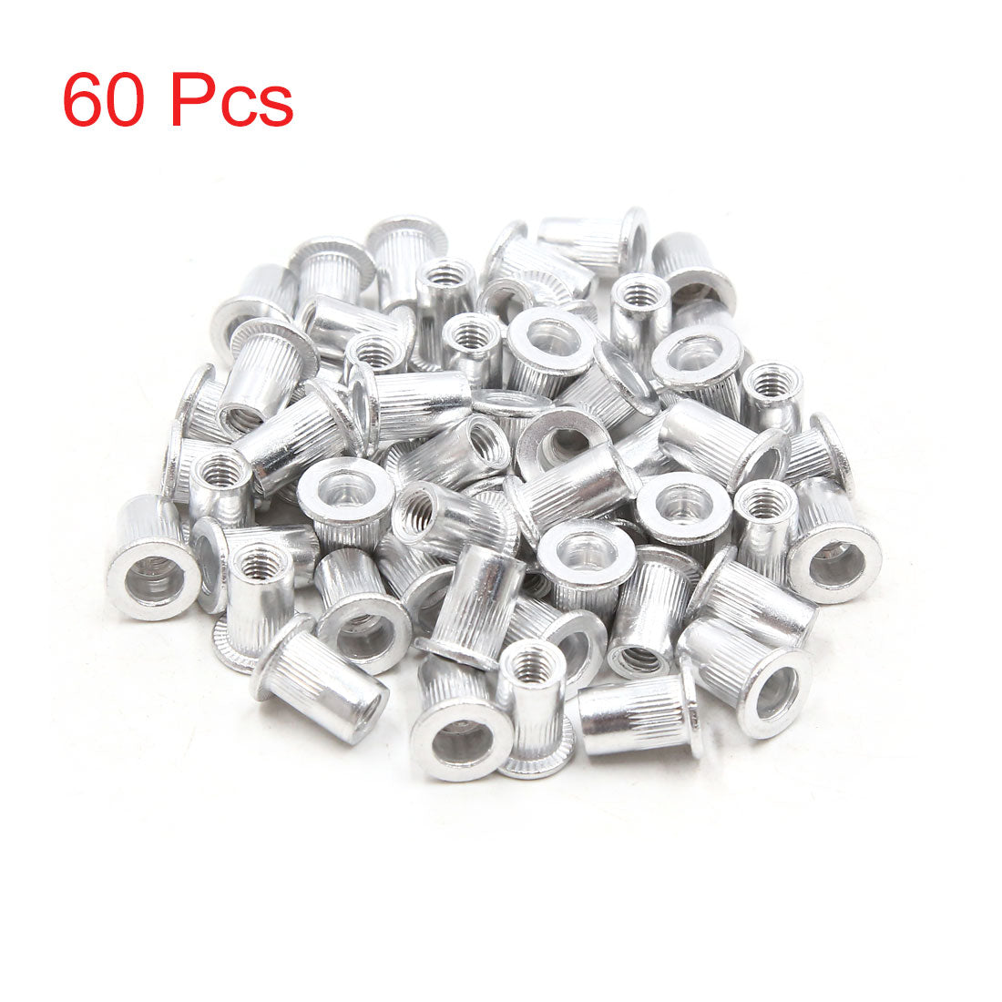 Uxcell 60pcs Aluminum Alloy Flat Head Rivet Nut Insert for Car | Harfington