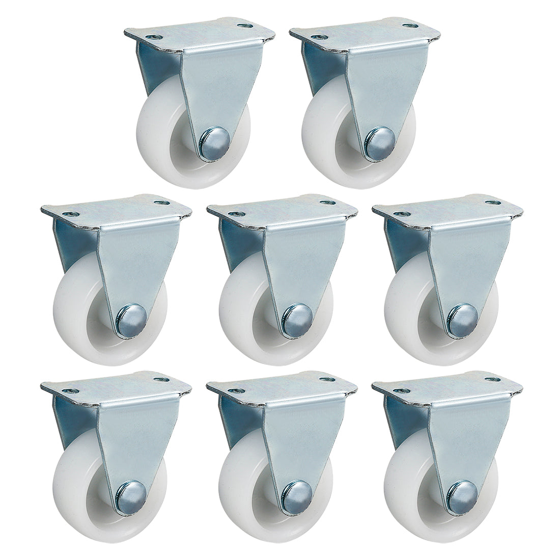 Rigid Non-Swivel Casters PP Plastic Wheel Top Plate Mounted | Harfington